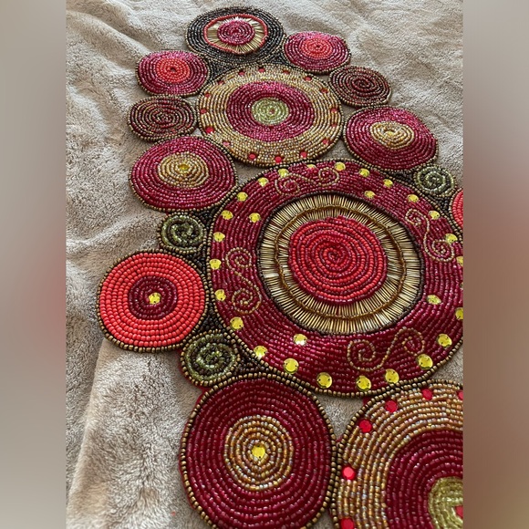 Pier 1 | Accents | Pier Beaded Medallion Centerpiece Table Runner ...